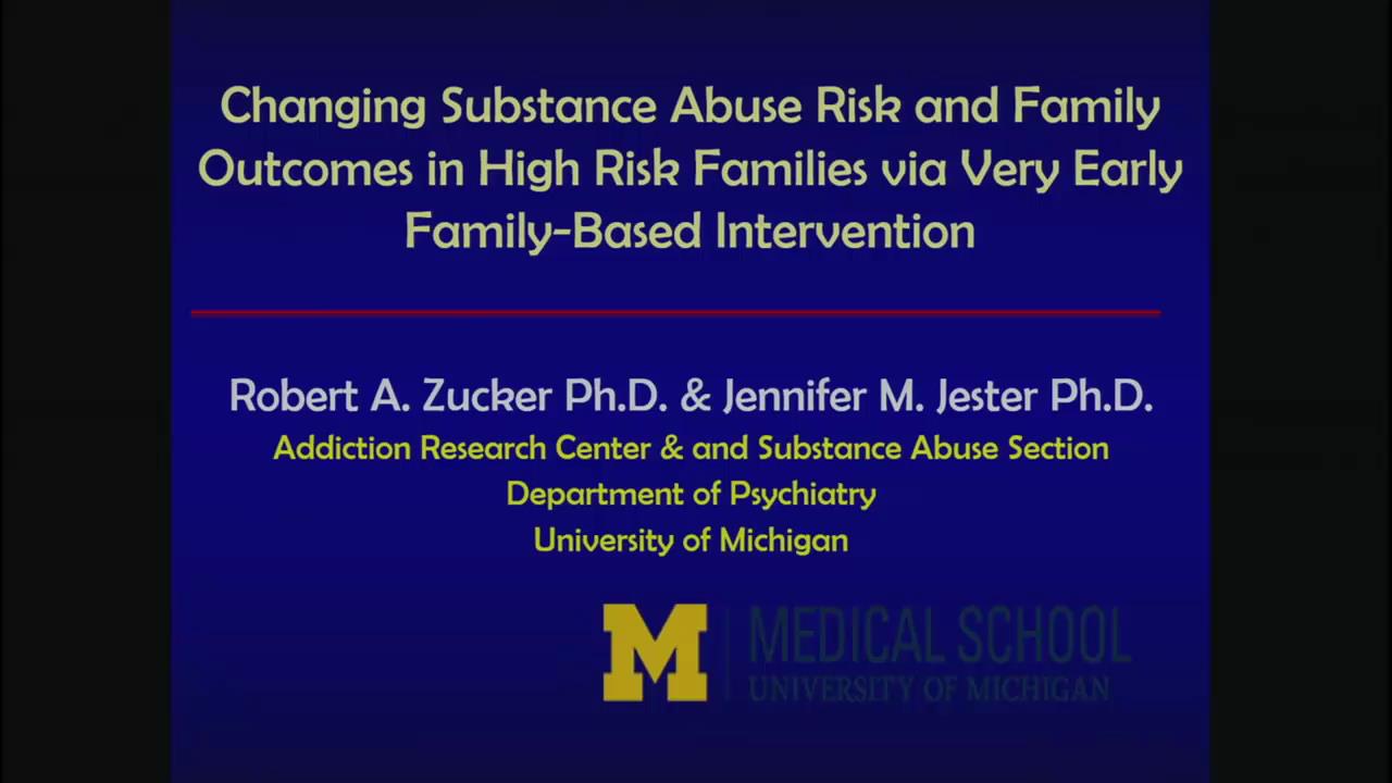 CCF Speaker Series Robert A. Zucker, Ph.D., 1-20-2017