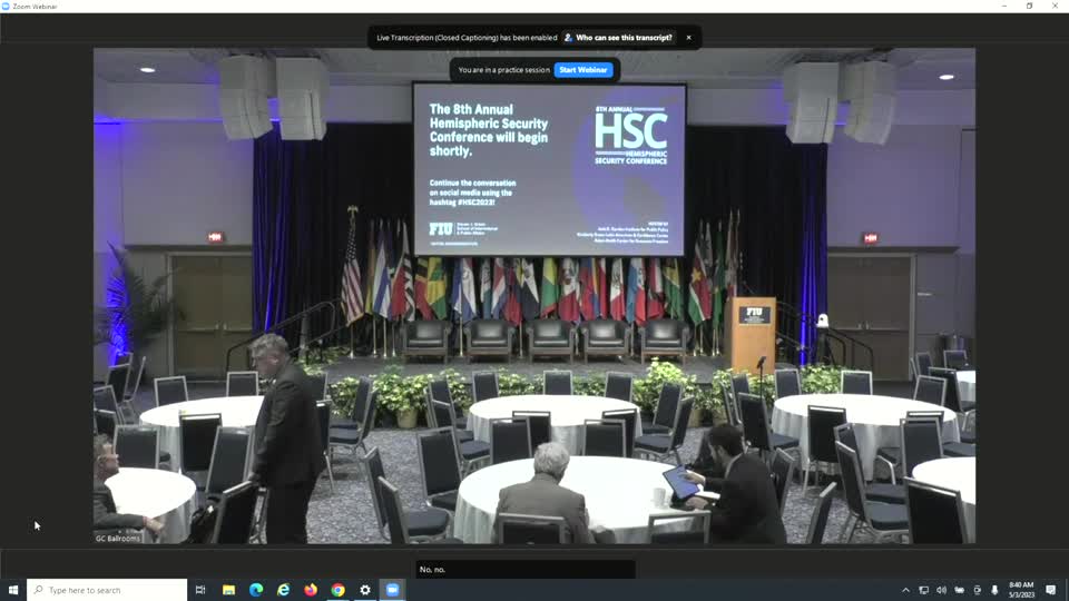 8th Annual Hemispheric Security Conference - Wednesday, May 3rd, 2023 - Afternoon